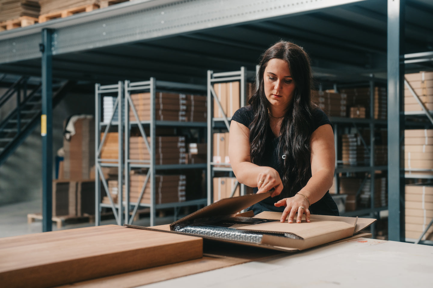 Houten Snijplank - Butcher block met Antislip Rand - COOKX